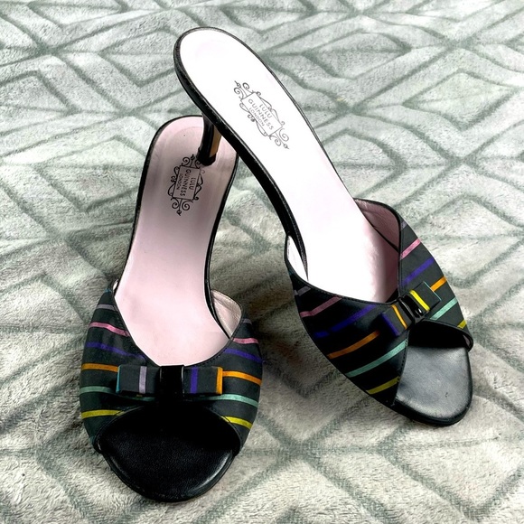 Lulu Guinness | Shoes | Lulu Guinness Synthetic Top Slides With 275 ...